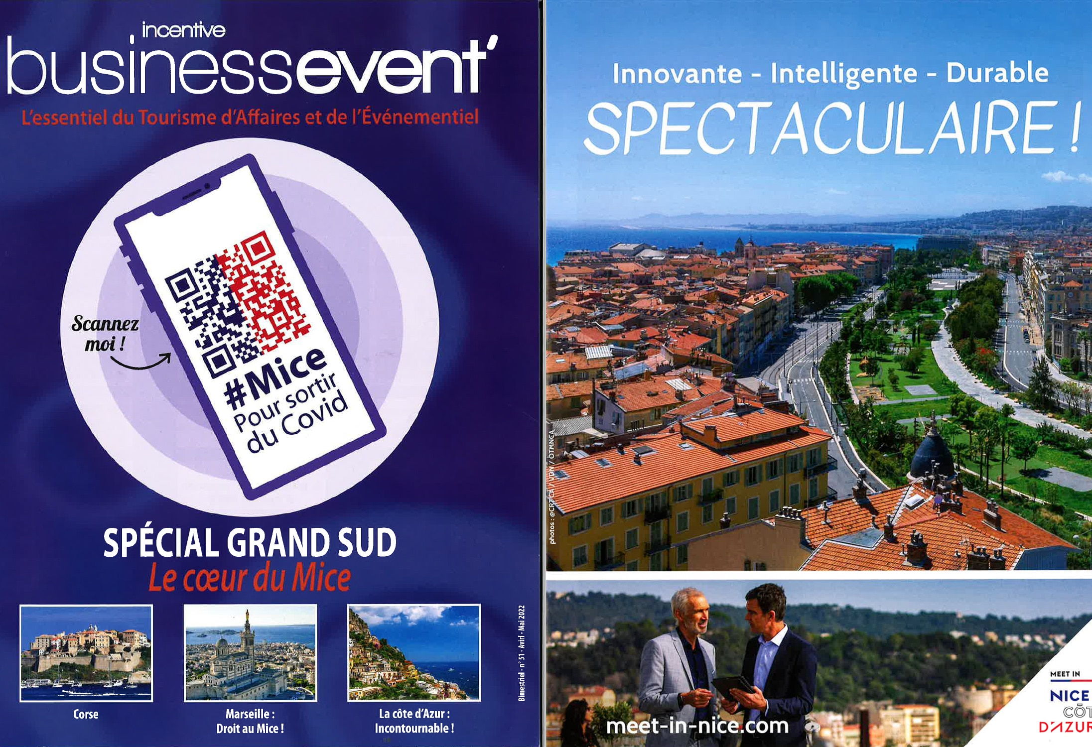 Nice Côte d'Azur dans "Business Event" Magazine et dans 01Formation ...