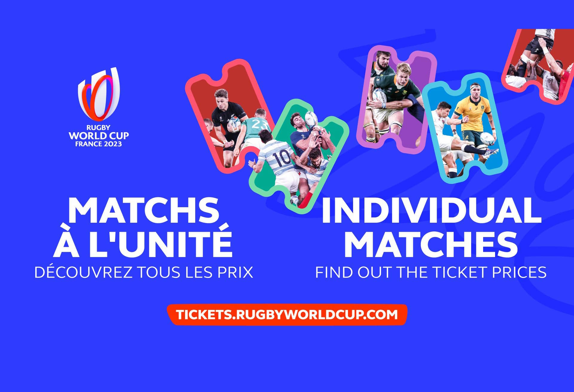 4ème phase de vente de billets pour la Coupe du Monde de Rubgy France ...