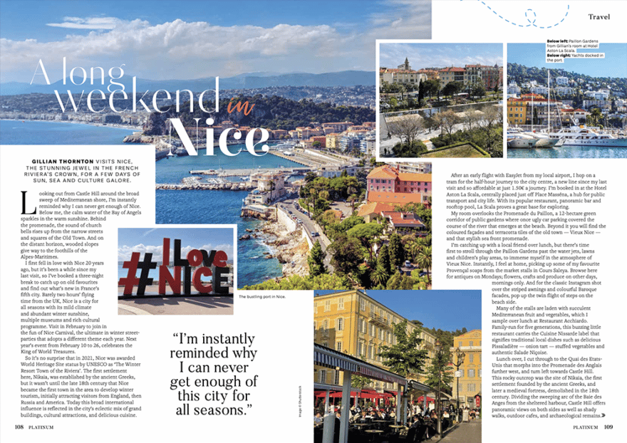 "Un long week-end à Nice" dans la presse anglaise